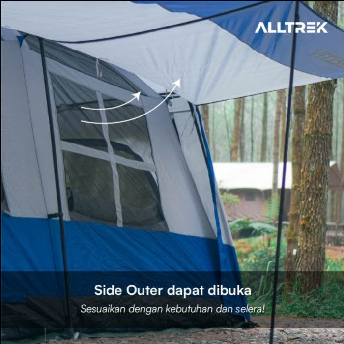 ALLTREK Tenda Camping Tentastic Outdoor 1 Bedroom + 1 Guest Room ...