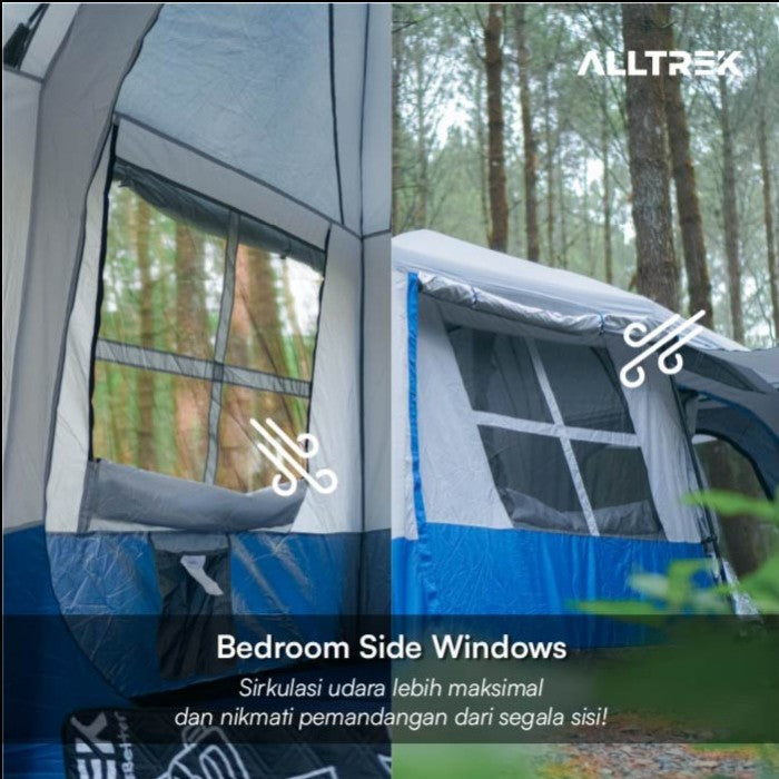 ALLTREK Tenda Camping Tentastic Outdoor 1 Bedroom + 1 Guest Room ...