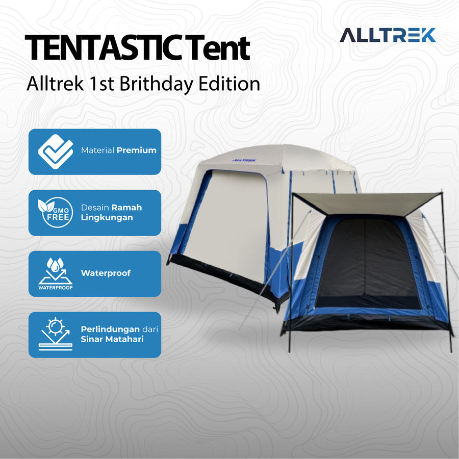 ALLTREK Tenda Camping Tentastic Outdoor 1 Bedroom + 1 Guest Room ...