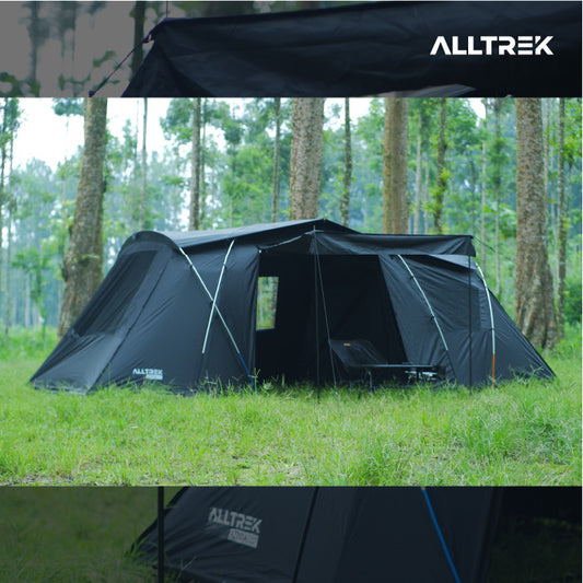 ALLTREK Tenda Camping AZTECA Tunnel 5P Triple Layer Waterproof Tent ...